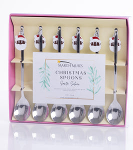 Dessert Spoons with Santa Pendant – March Muses